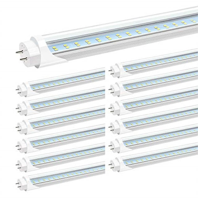 jesled 4ft t8 led tube light bulbs, 24w 5000k daylight white, 3000lm, 4 ...