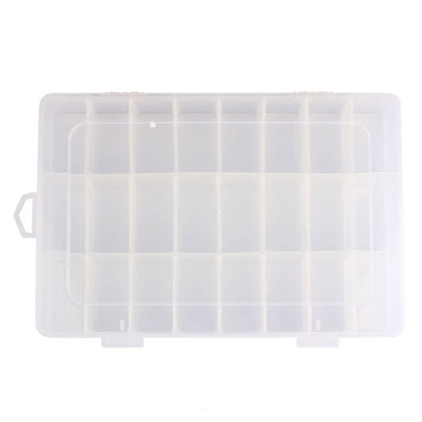 Yooshoverk Adjustable 24 Compartment Plastic Jewelry Boxes, Includes ...