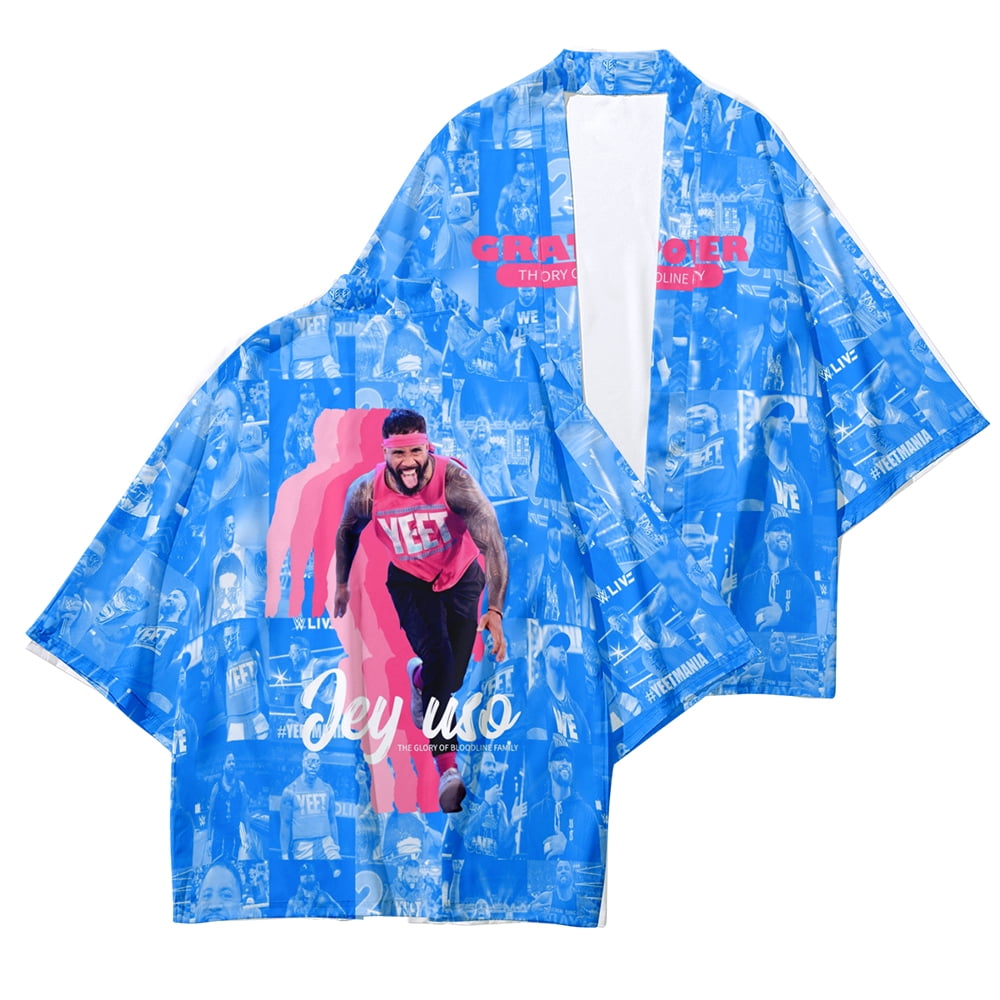 jey uso kimono dojo men ethnic style loose fashion trend summer five ...