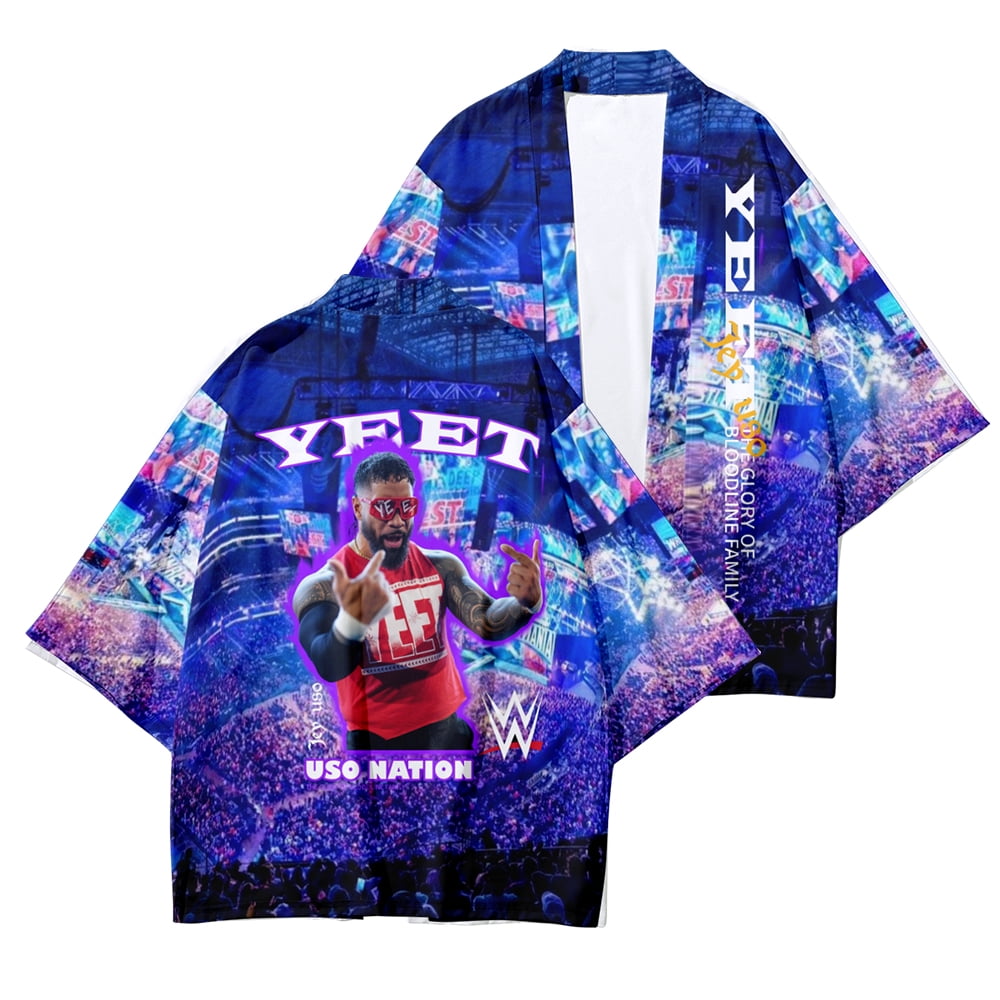 jey uso kimono dojo men ethnic style loose fashion trend summer five ...
