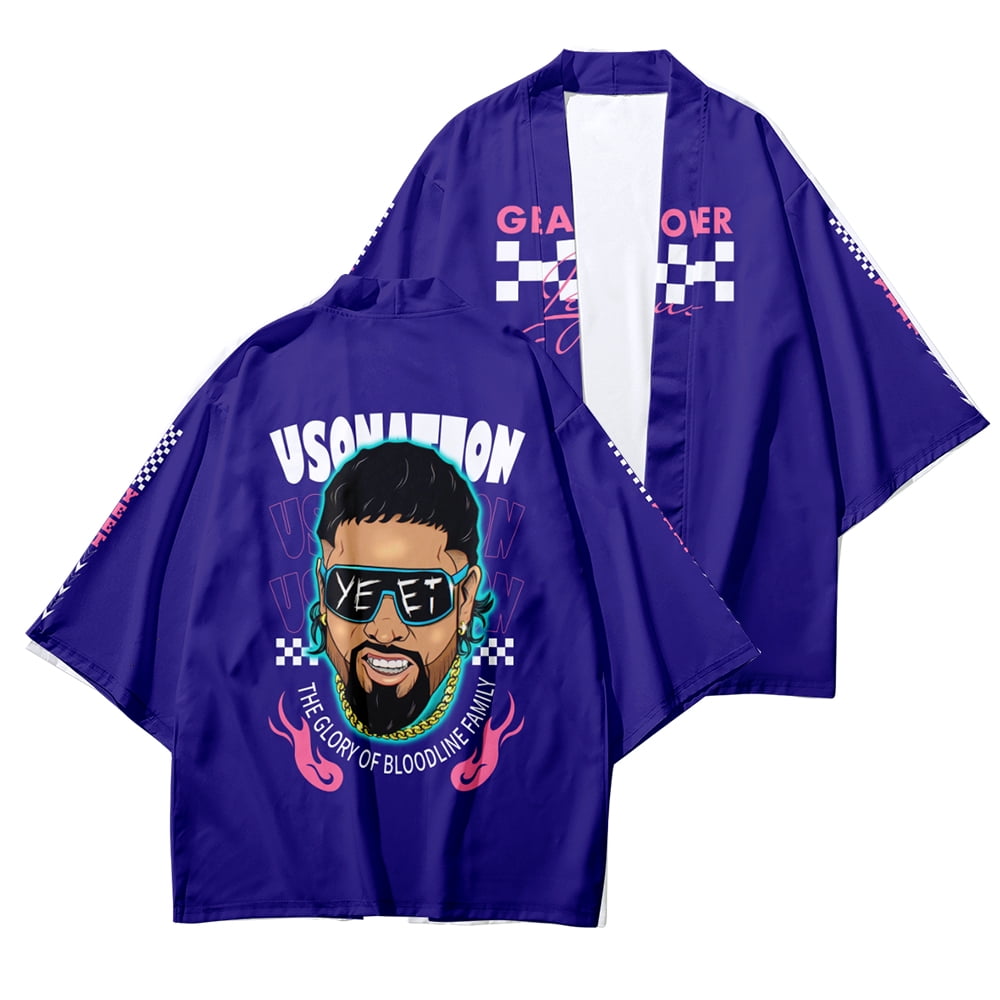 jey uso kimono dojo men ethnic style loose fashion trend summer five ...