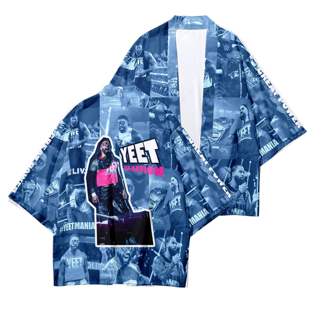 jey uso kimono dojo men ethnic style loose fashion trend summer five ...
