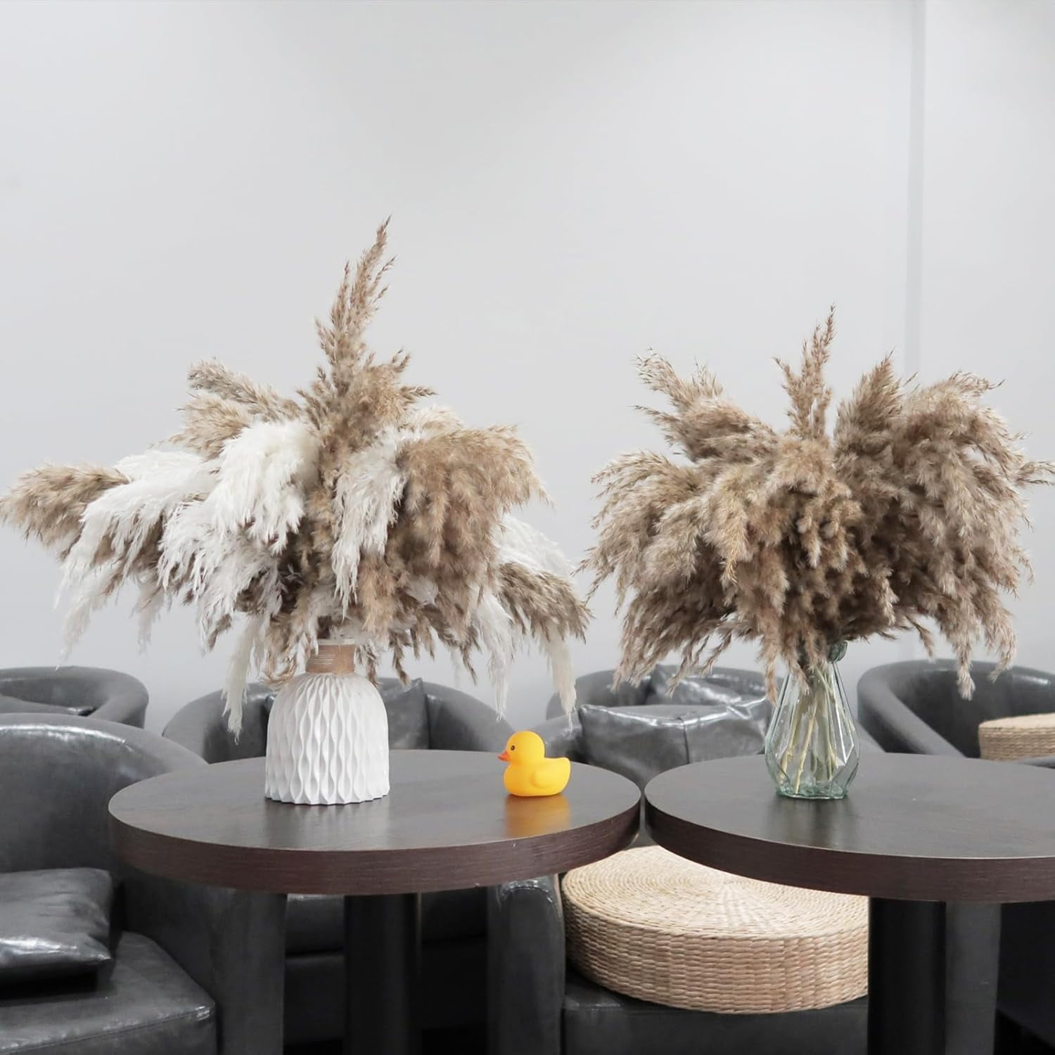 jhgdfybl 25 Stems Home Decor - Natural Dried Pampas Grass Brown Pompas ...