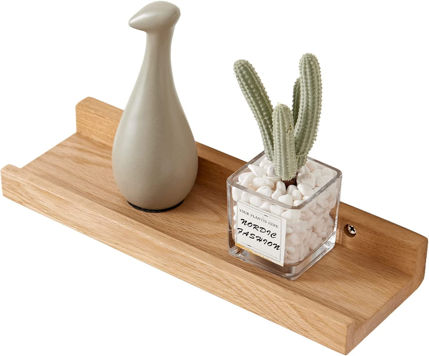 sxcuiojk 36 Inch Floating Shelves Long Wall Shelf Wall Mounted Natural ...