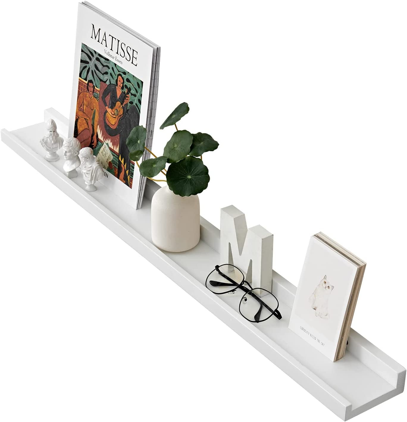 sxcuiojk 36 Inch Floating Shelves Long Wall Shelf Wall Mounted Natural ...