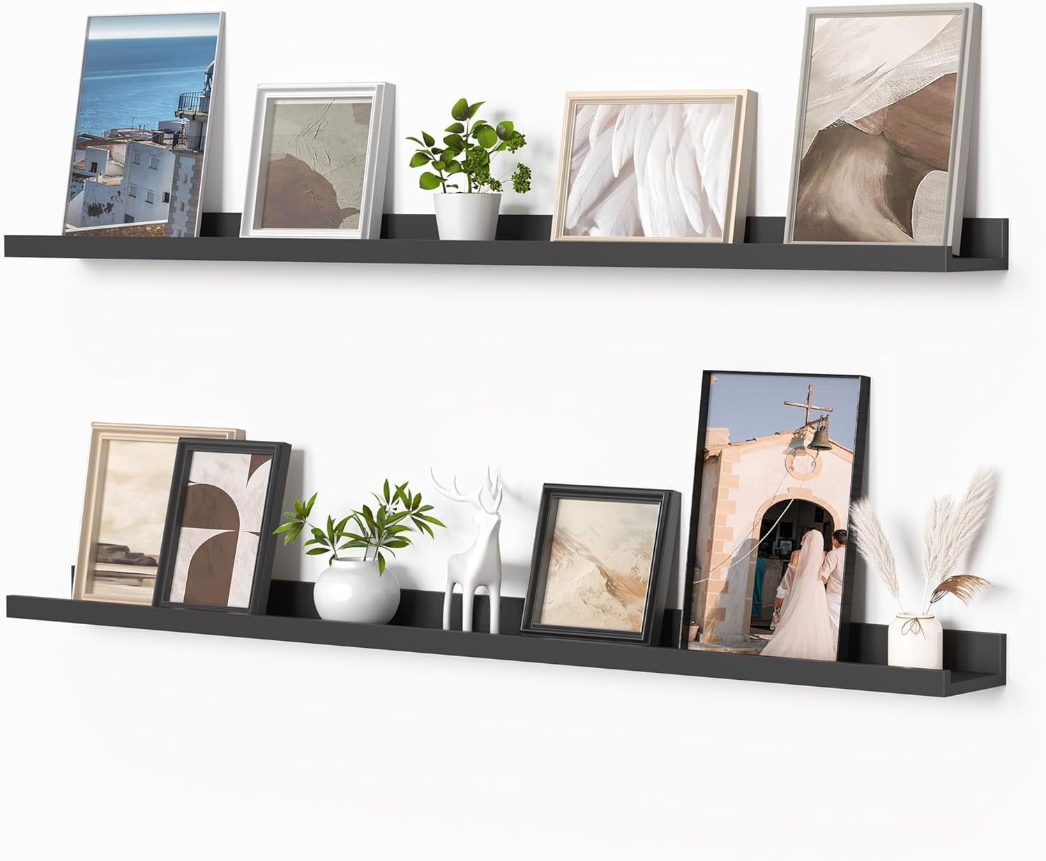 hujikou Picture Shelf Floating Shelves 48 Inches Picture Shelf for Wall ...