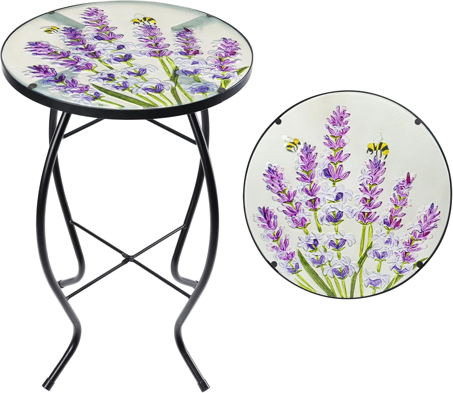 jhgdfybl Side Patio Tables-Mosaic Outdoor Side Table - 14\u2019\u2019 ...