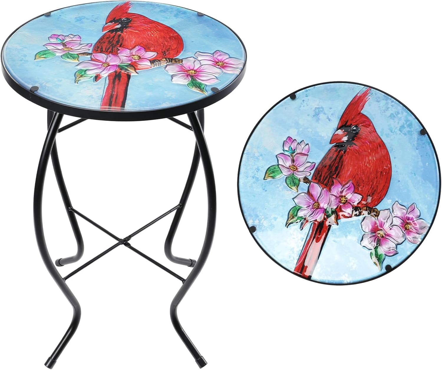 jhgdfybl Side Patio Tables-Mosaic Outdoor Side Table - 14\u2019\u2019 ...