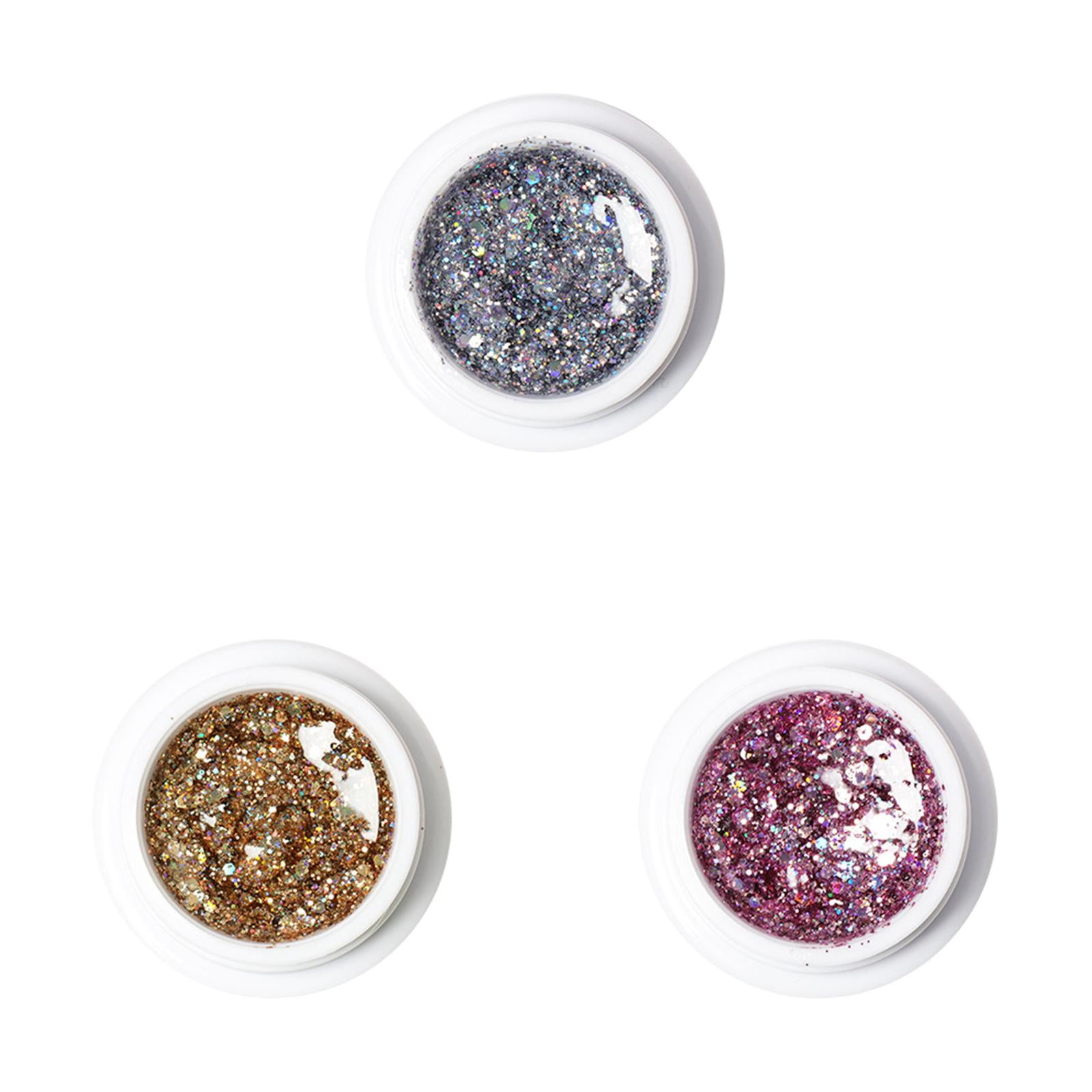 jhiwgzj 3Pcs Gel Nail Polish Set, 12 Colors Gel Nail Polish Shiny ...