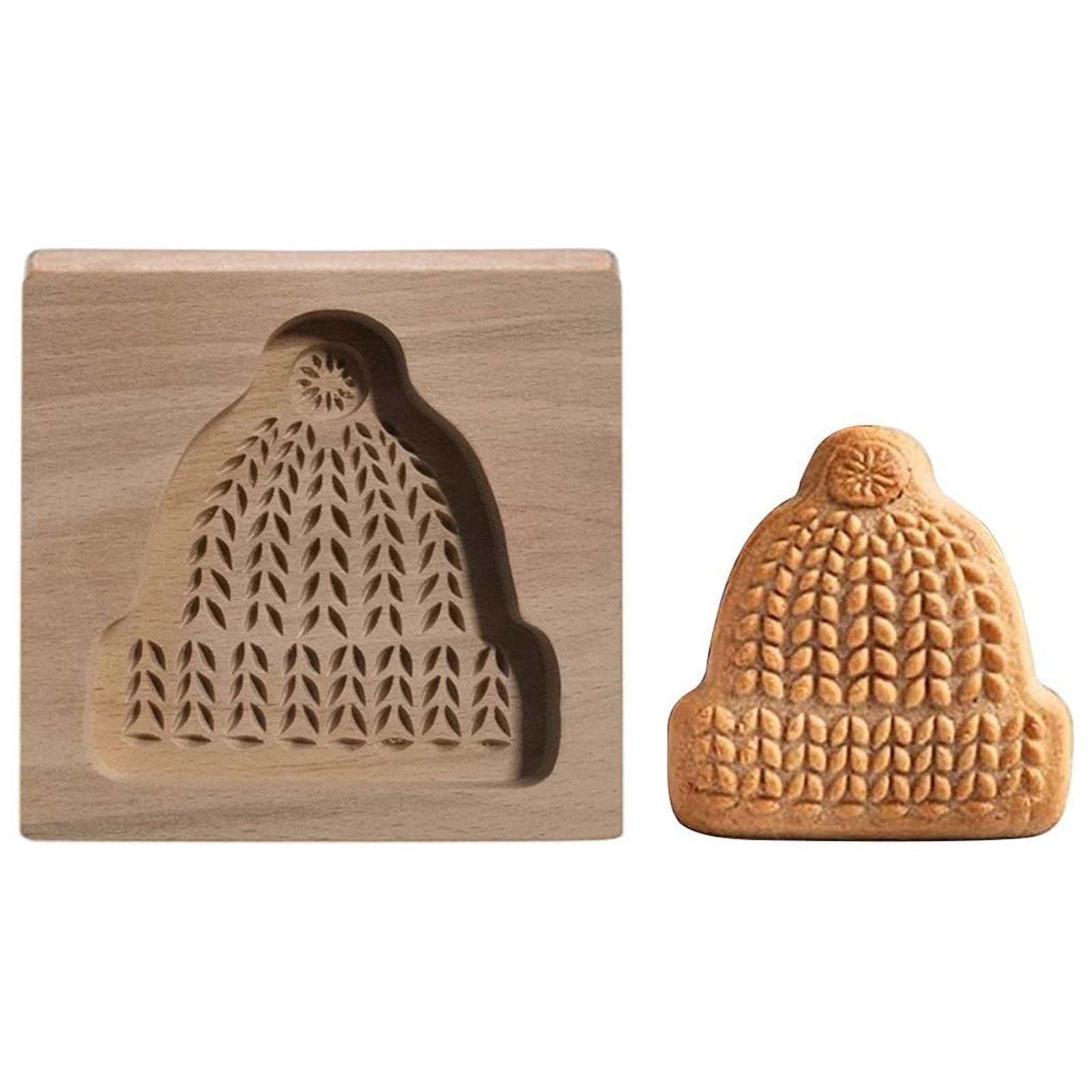jhiwgzj Wooden Animal Cookie Molds,Press Type Cookie Cutter With 3D Hen ...