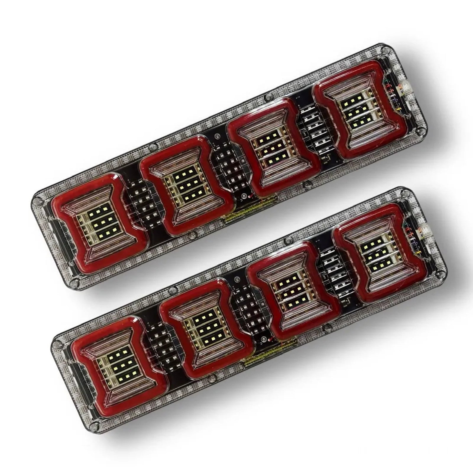 jiacuix 24V Truck LED Rear Tail Lights, Semi-trailer Tail Lights, Steyr ...