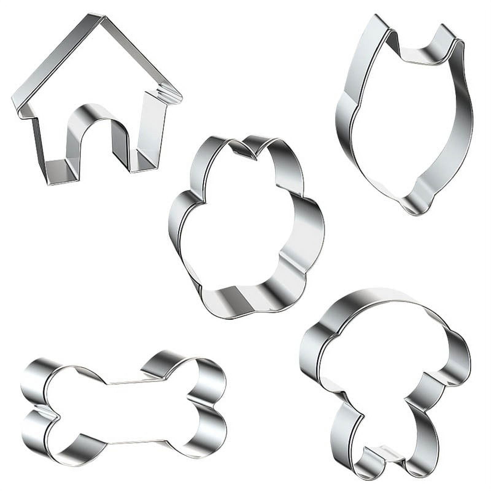 jiacuix 5-Piece Dog Cutter Stainless Steel Baker Child Diy Homemade ...