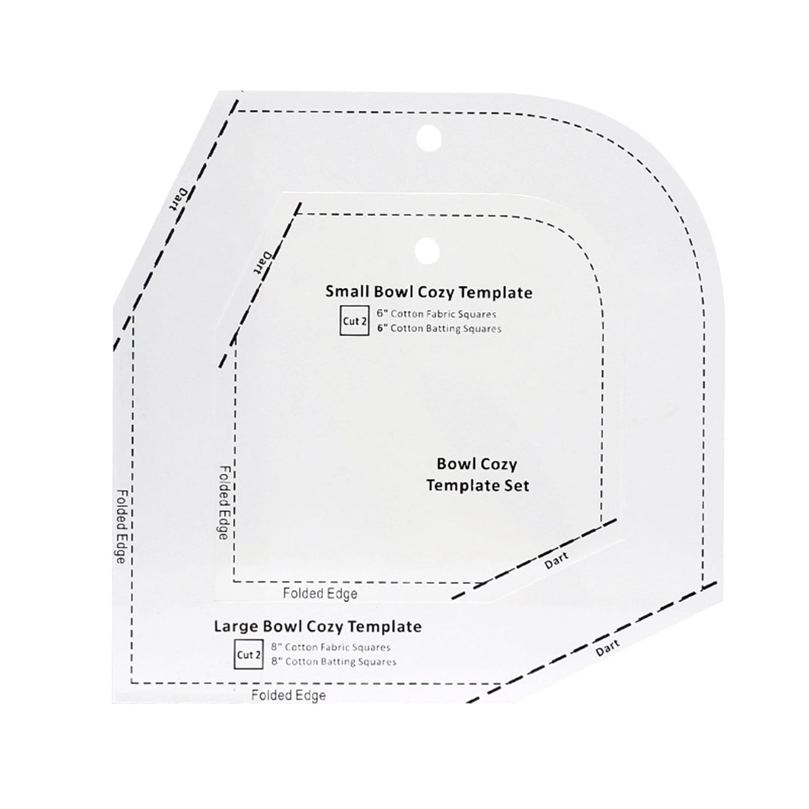 jiacuix Bowl Cozy Template Cutting Ruler Set, Bowl Cozy Pattern ...