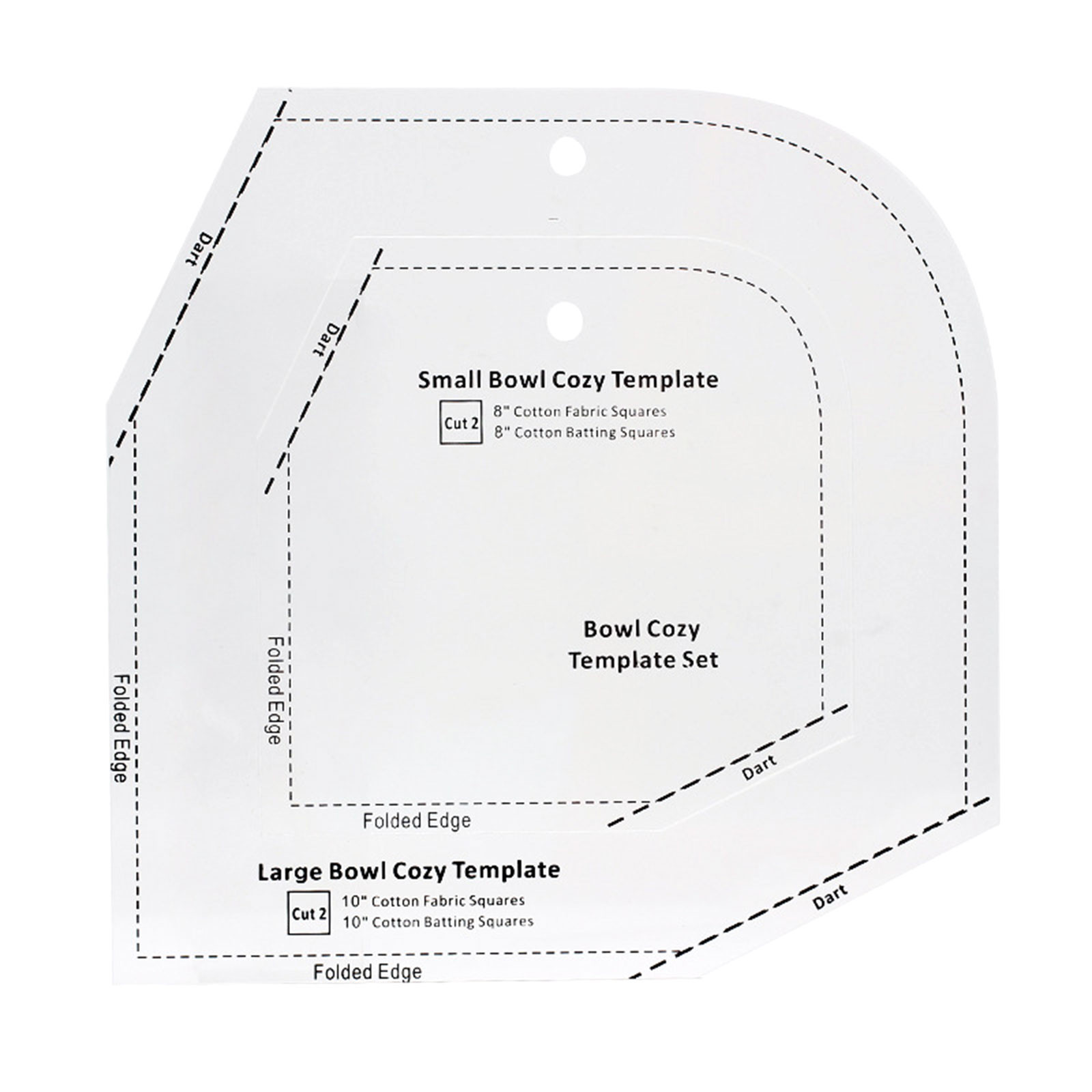 jiacuix Bowl Cozy Template Cutting Ruler Set, Bowl Cozy Pattern ...