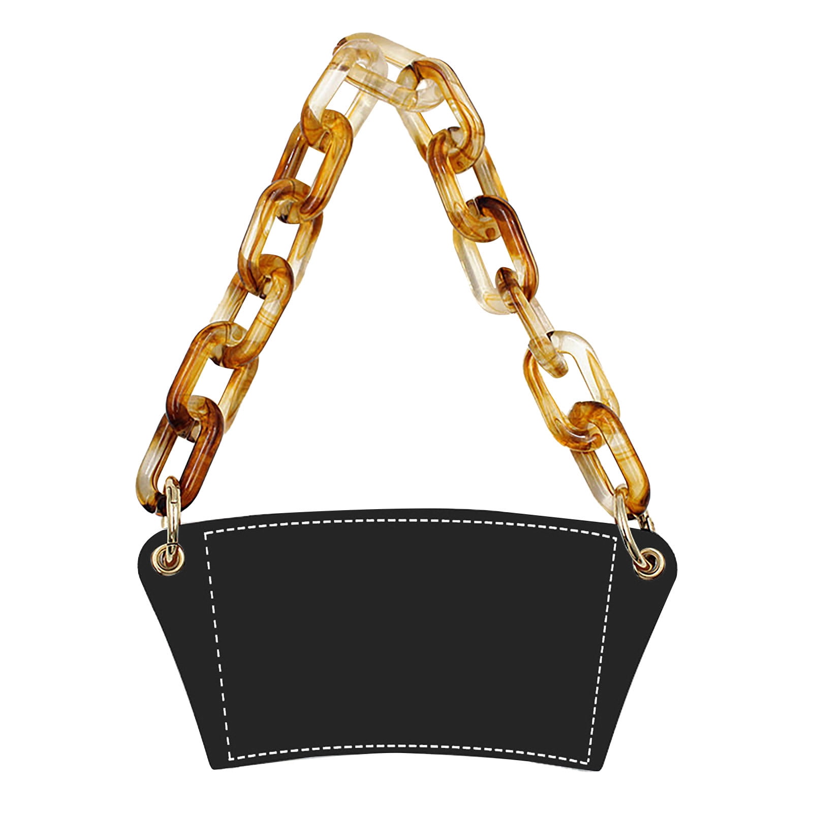 jiacuix Chain Coffee Cups Sets Hand Held Glass Cup Holder Tumbler ...