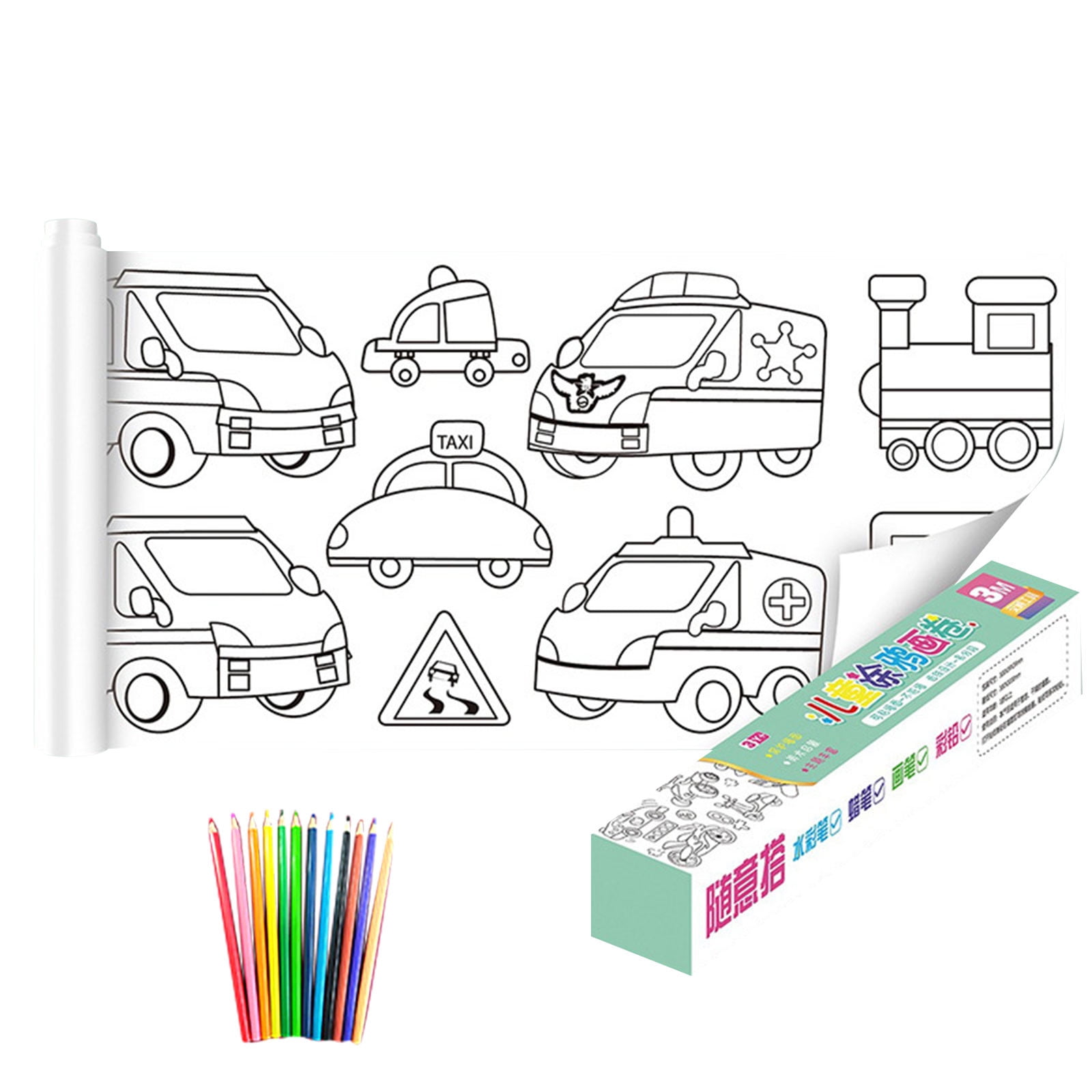 jiacuix Coloring Paper Roll For Kids 118x11.8 Inch Children's Drawing ...