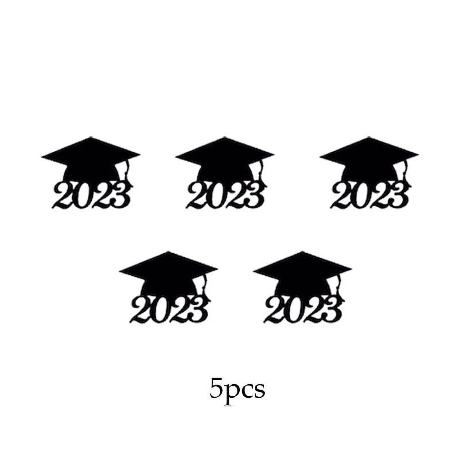 jiacuix Graduation Cap Stickers Black Graduation Hat Sealing Labels ...