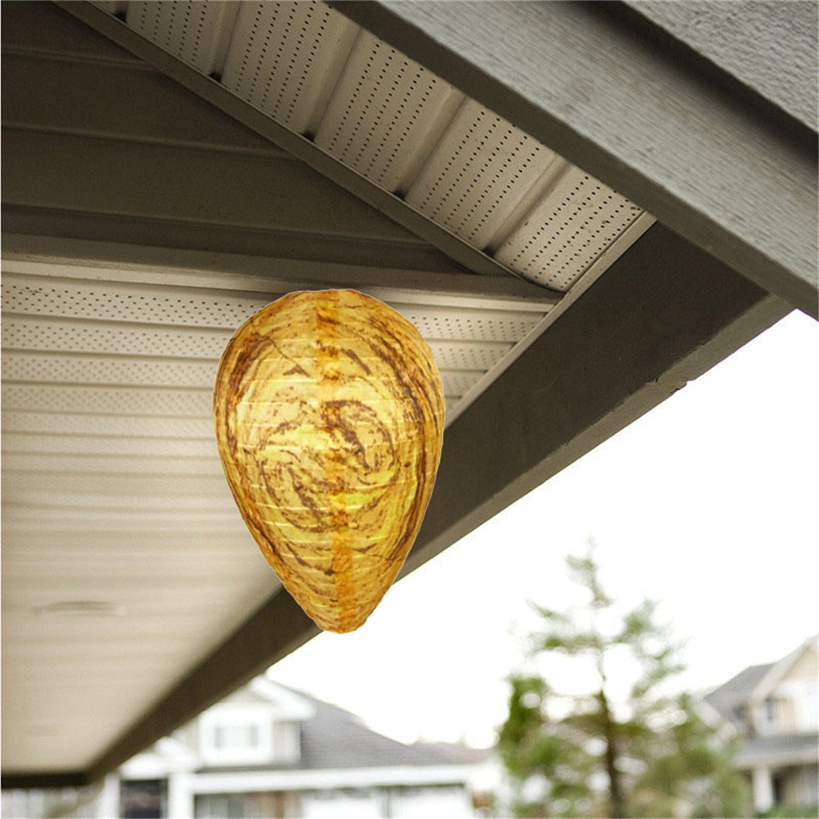 jiacuix Hanging Holiday Lantern Waterproof Decoys Hanging Deterrents ...