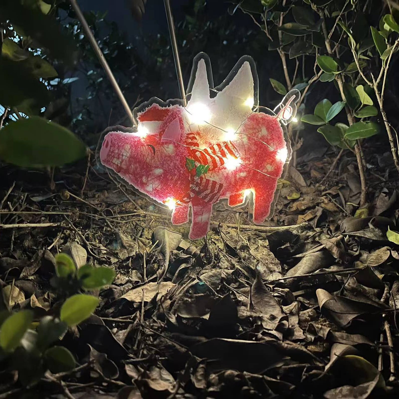 jiacuix Light-Up-Pig Holiday Decoration, LED Outdoor Decorations ...