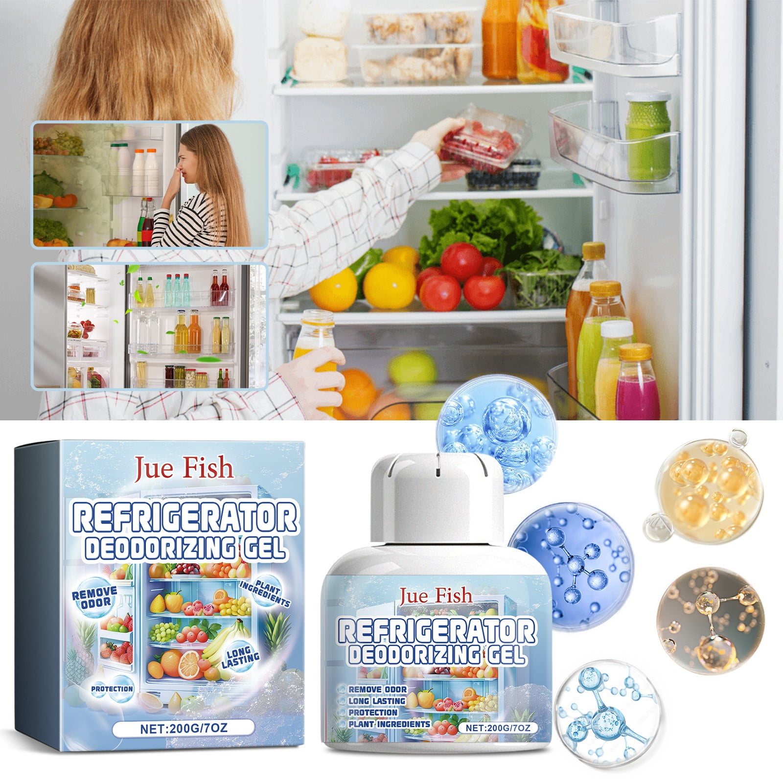 jiacuix Refrigerator Deodorizer, Deodorizer For Refrigerators And ...