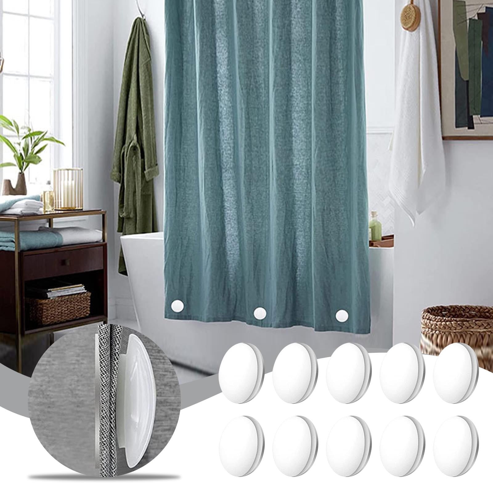 jiacuix Shower Curtain Accessories Magnetic Curtain Weights Drapery ...