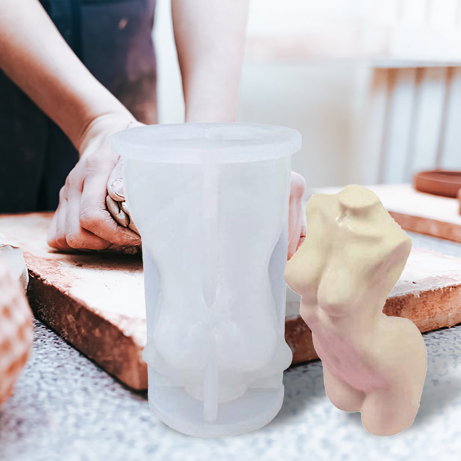 jiacuix Silicone Candle Mould Body Shape Female Silicone Art Body Mould ...