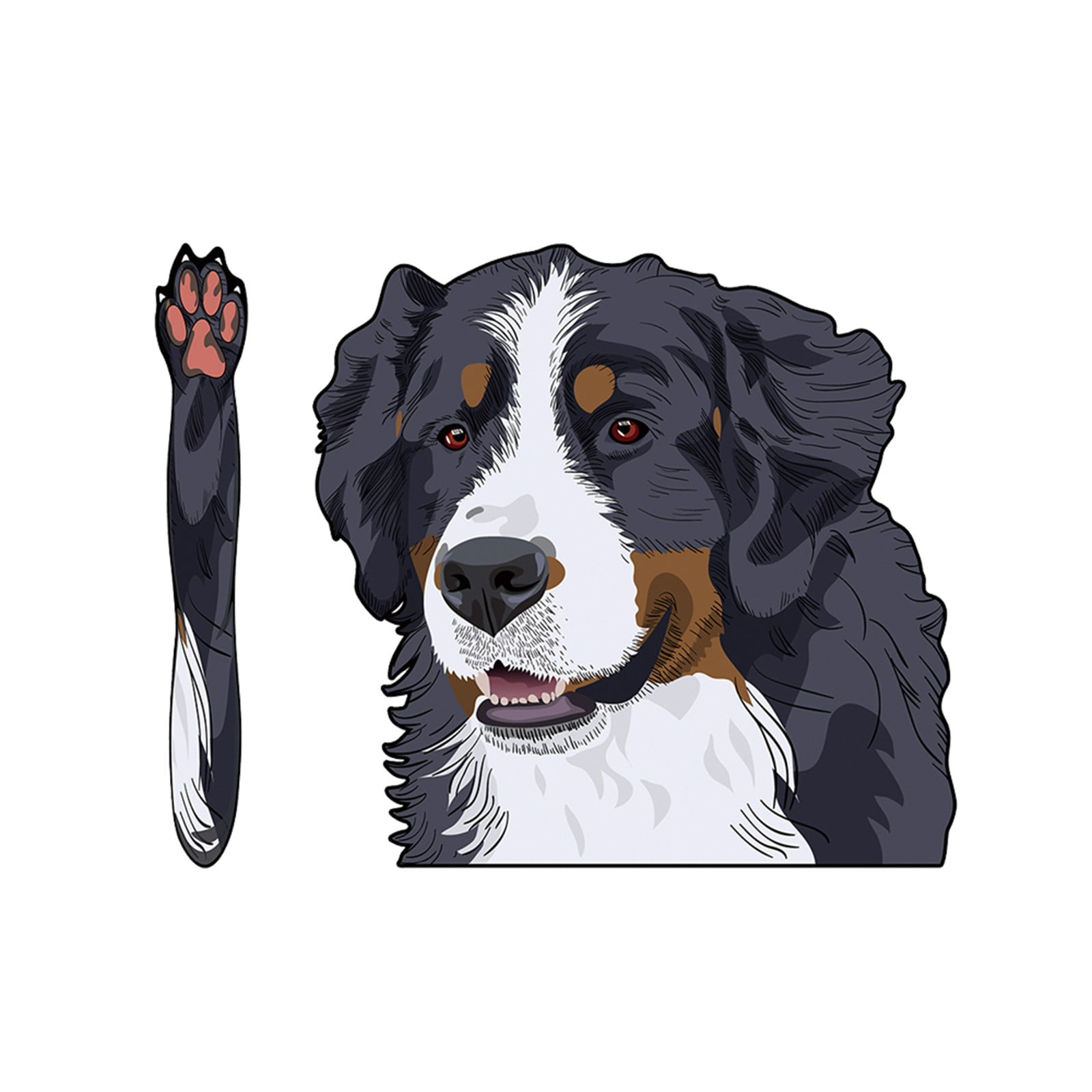 jiacuix Sticker Pet Dog Wiper Sticker Car Rear Window Shaker Arm ...