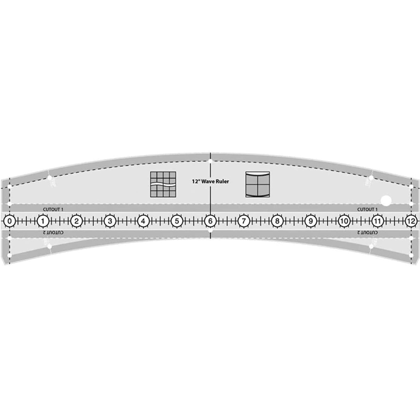 jiacuix Wave Quilt Ruler, Acrylic Quilting Templates For Tailor ...