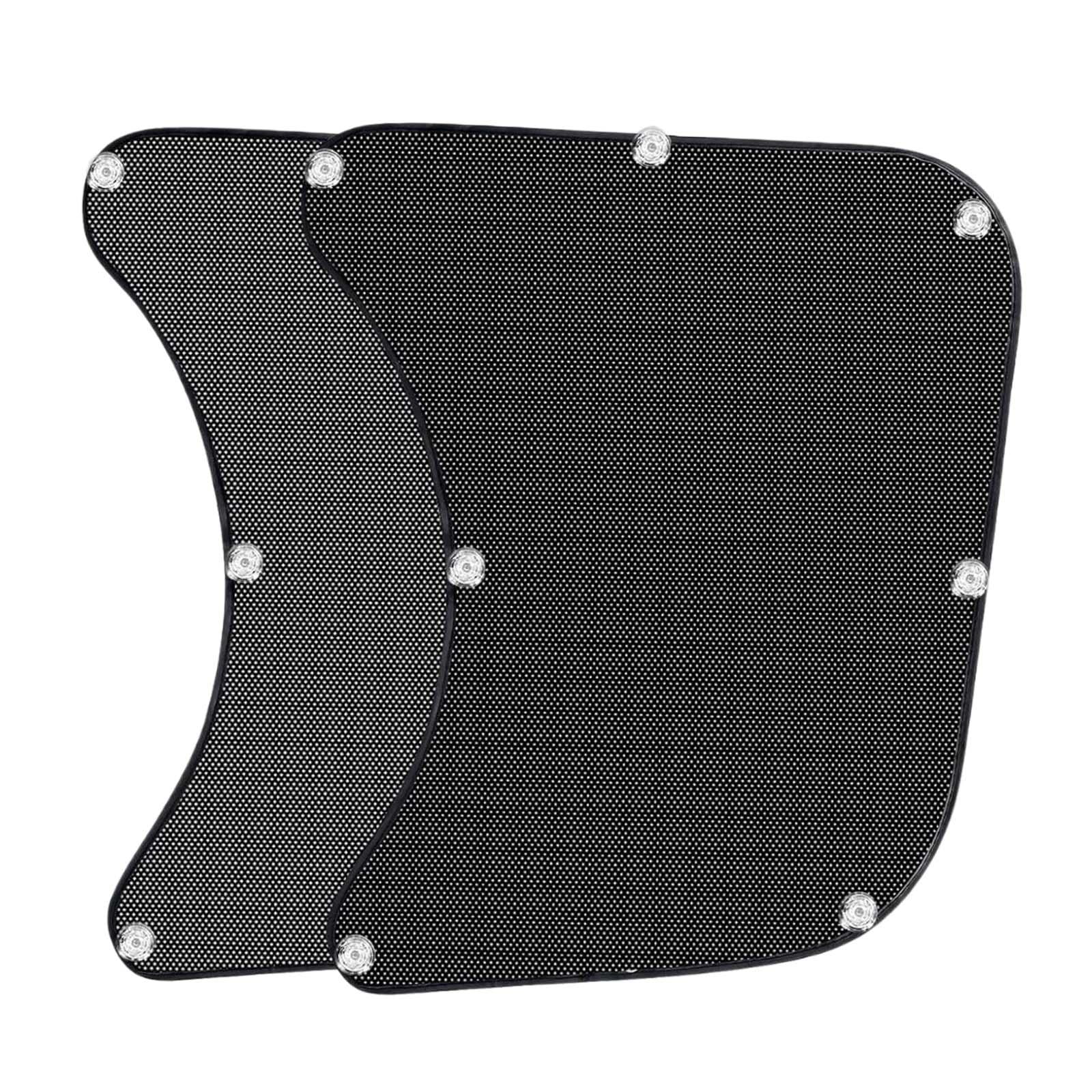 jiaping 1 Pair Universal Semi Truck Window Shades Black Easily Install ...