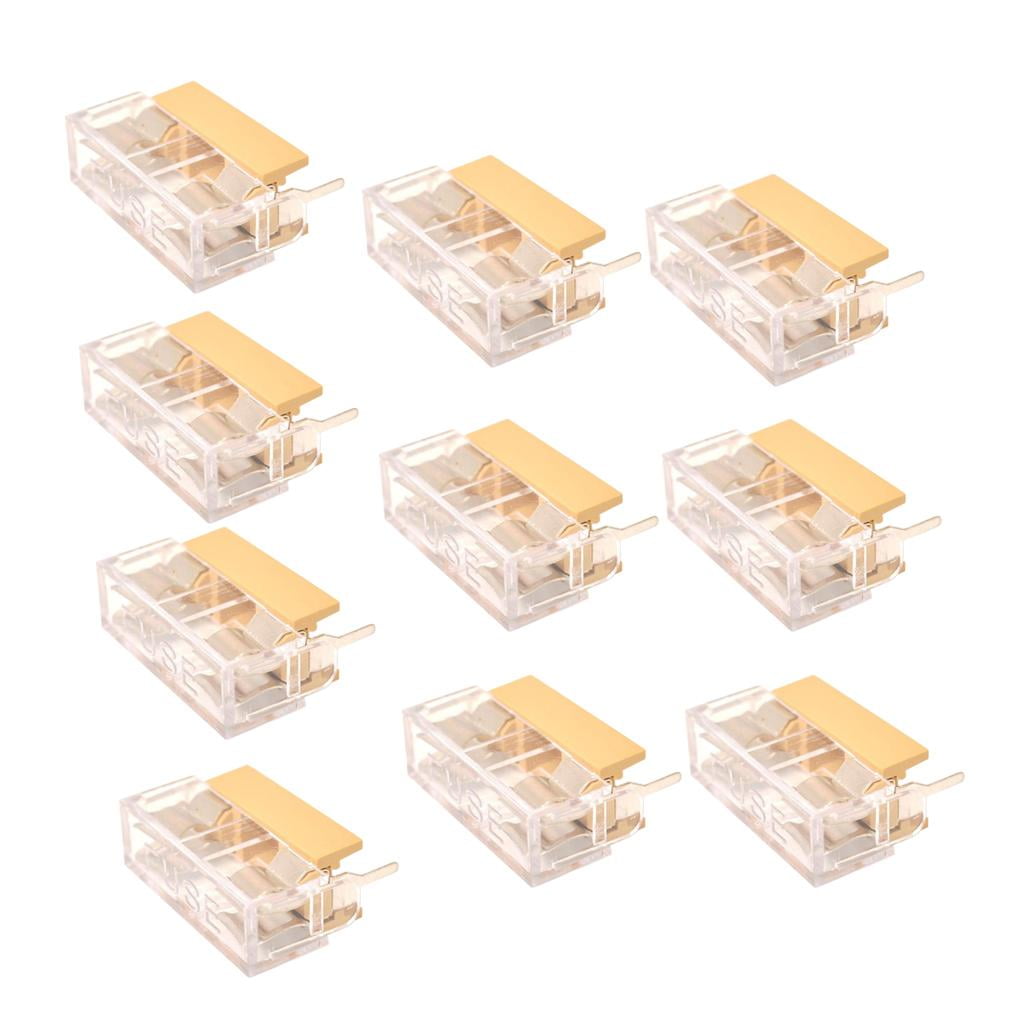 jiaping 10 Pieces Panel Mount PCB Fuse Holder With Cover for 5x20mm ...
