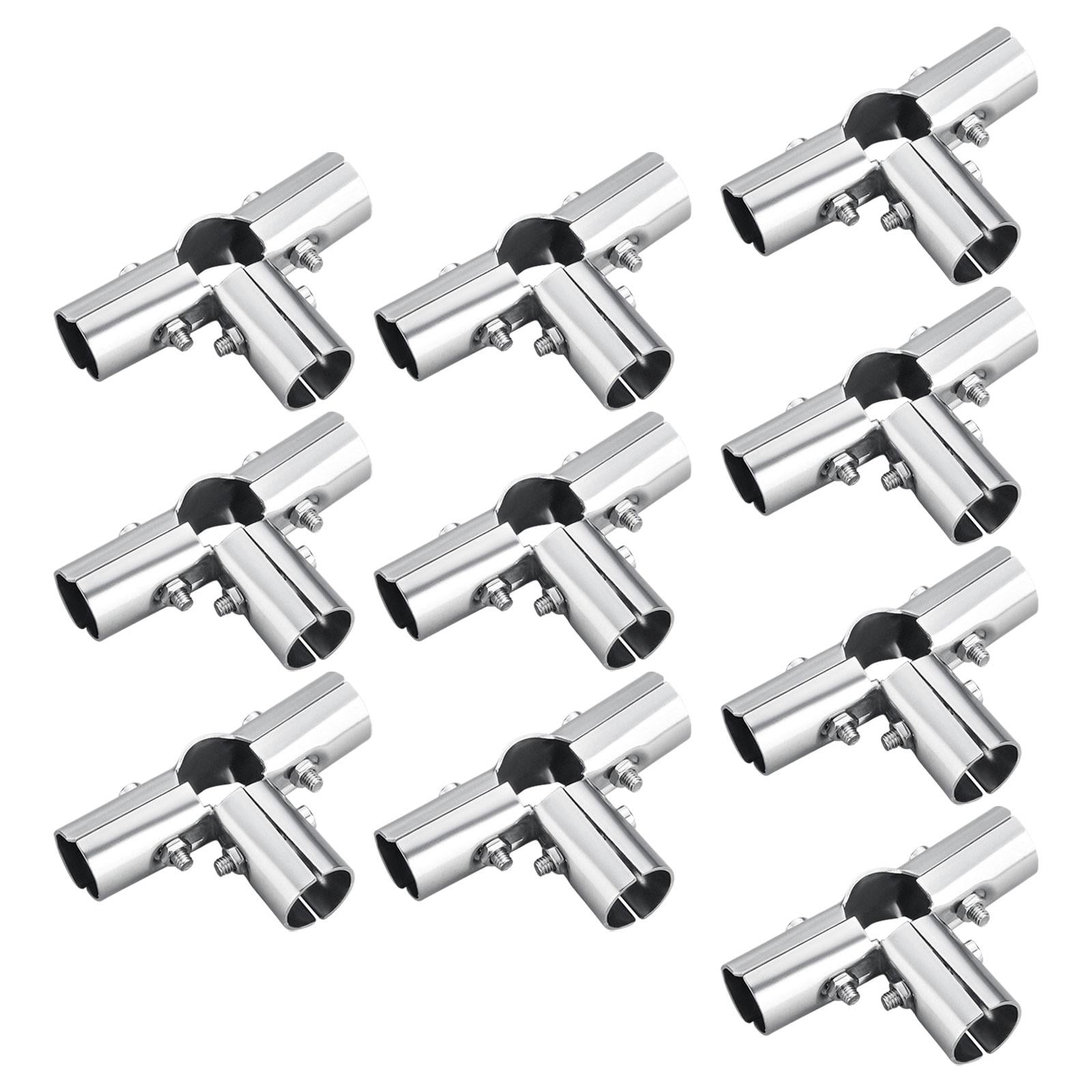 jiaping 10Pcs Stainless Steel Tube Connector 25mm Diameter for Round ...