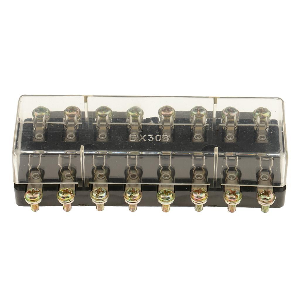 jiaping 12V 8 Way Circuit Car Vehicle Boat Auto 6X30mm Glass Tube Fuse ...
