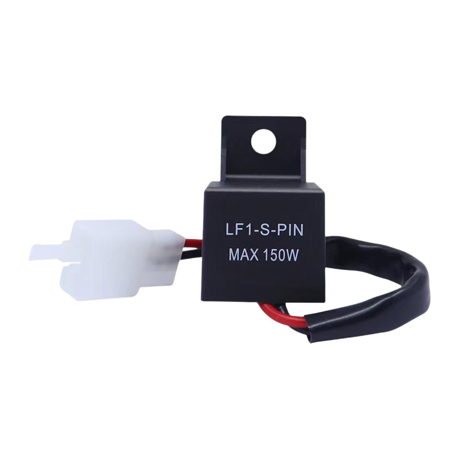 jiaping 2Pin Motorcycle Flasher Relay 12V Light Flasher Relay for Auto ...