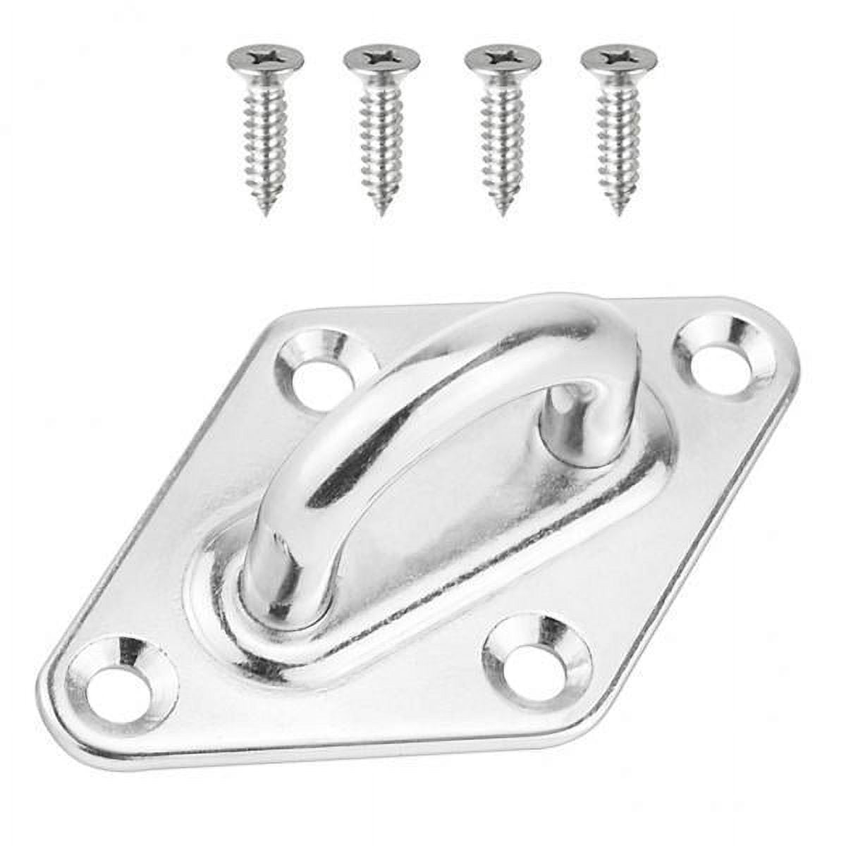 jiaping 2xStainless Steel Diamond Shaped Pad Eye Plate Boat Deck Hinge ...