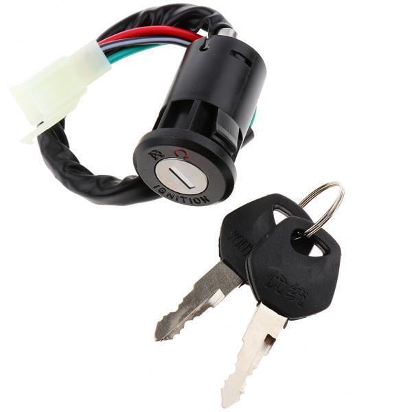 jiaping 3X Universal Motorcycle Ignition Switch Key fit for CG125 ZJ125 ...