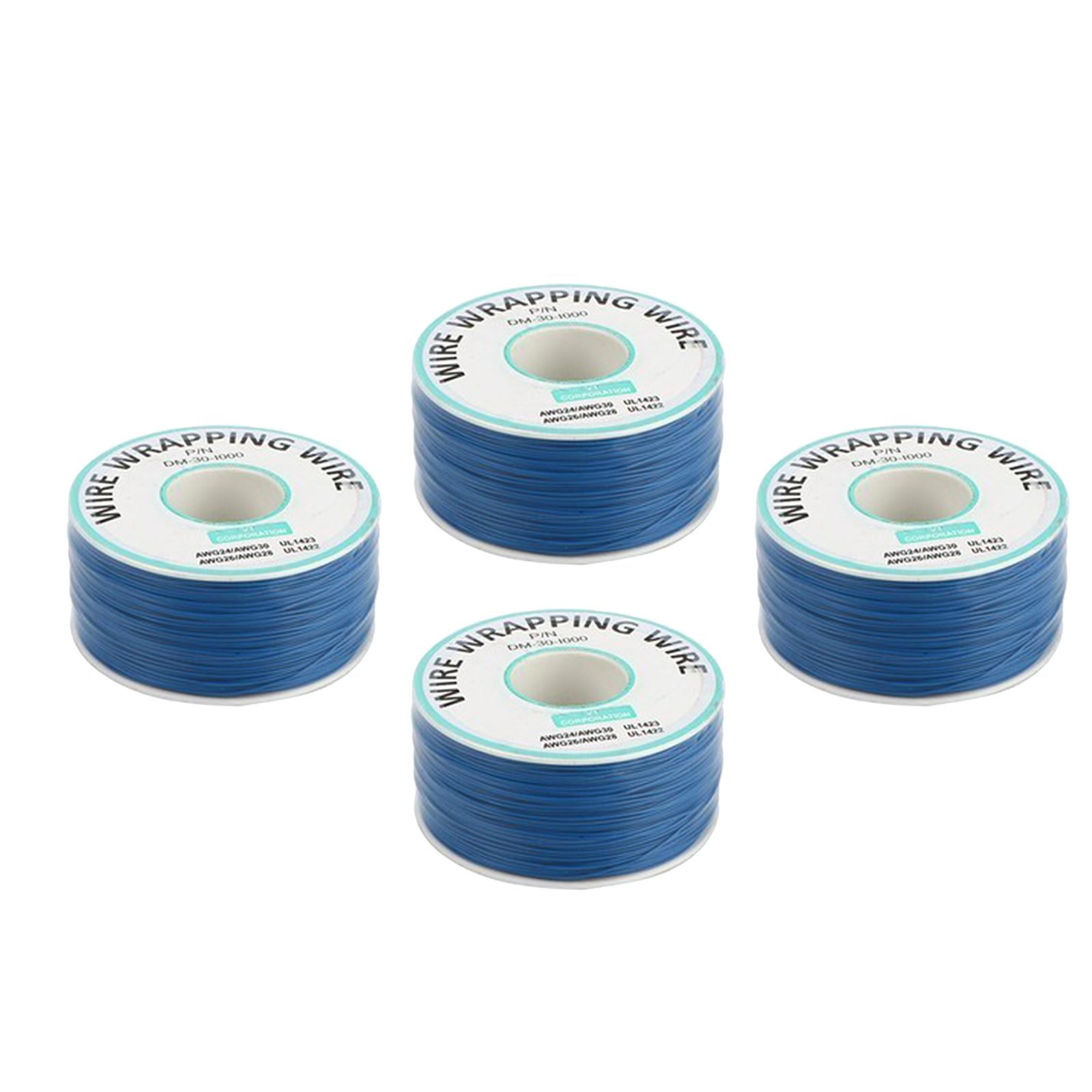 jiaping 4 Pieces 250M 30AWG PCB Solder Wrapping Wire Flexible ...