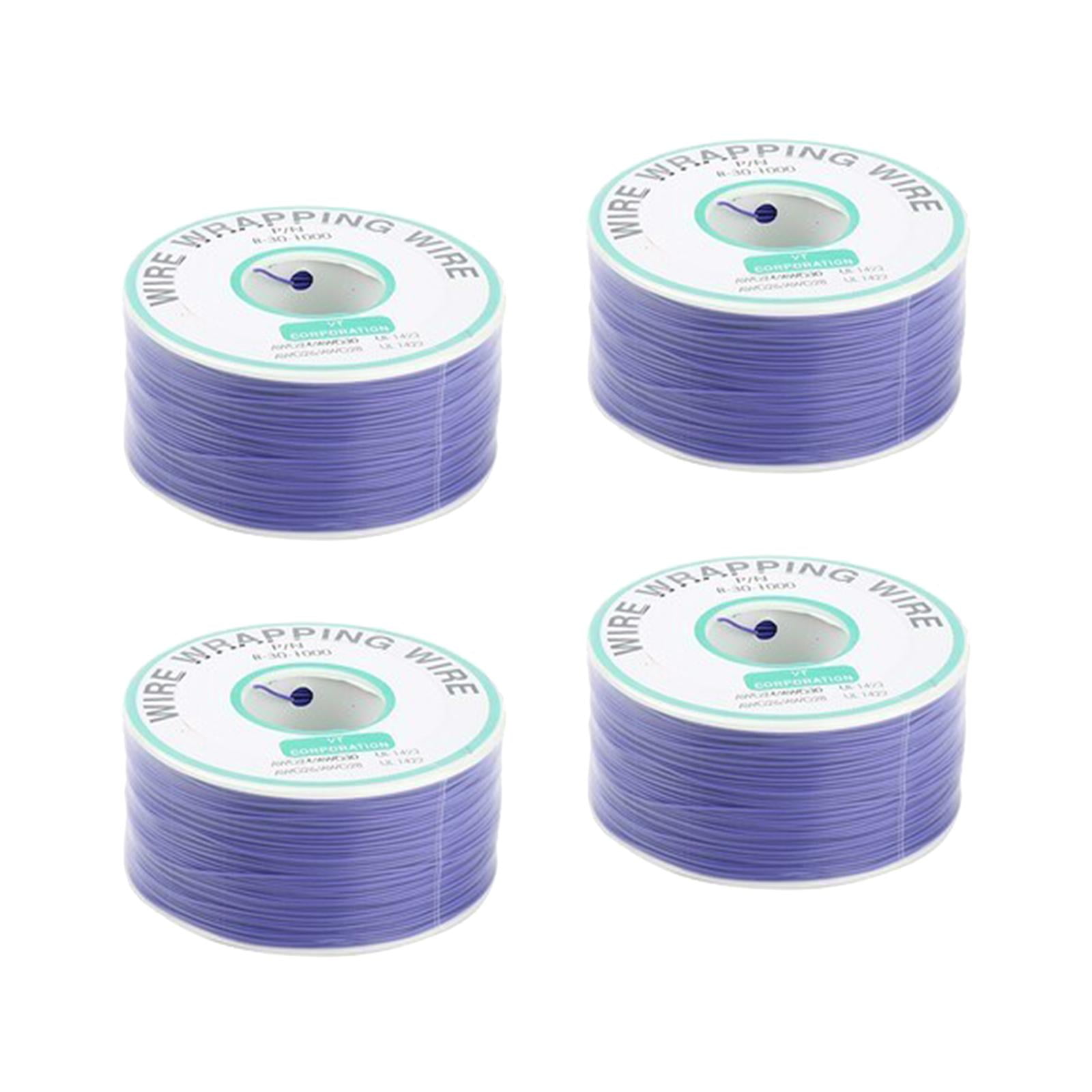 jiaping 4 Pieces 250M 30AWG PCB Solder Wrapping Wire Flexible ...
