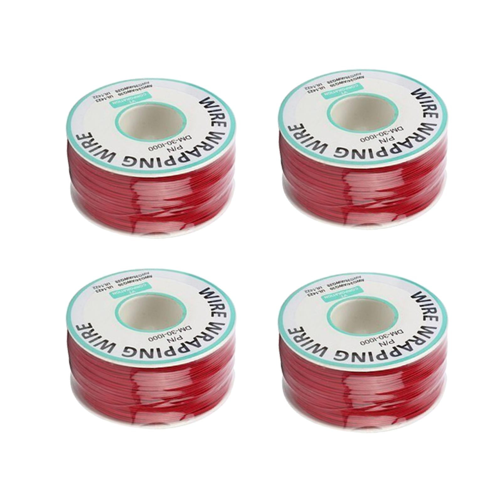 jiaping 4Pcs 250 Meter 30AWG PCB Solder Wrapping Wire Accessory for PCB ...