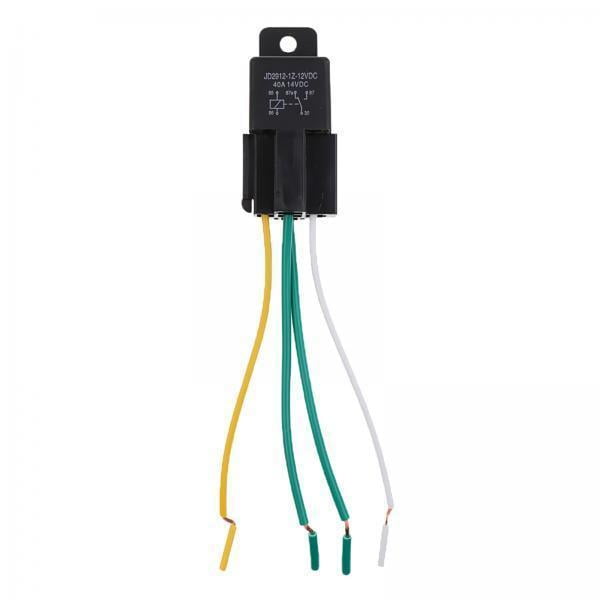 jiaping 5xCar Automotive Truck 4 Pin 12V 40 Amp SPDT NC Relay and ...