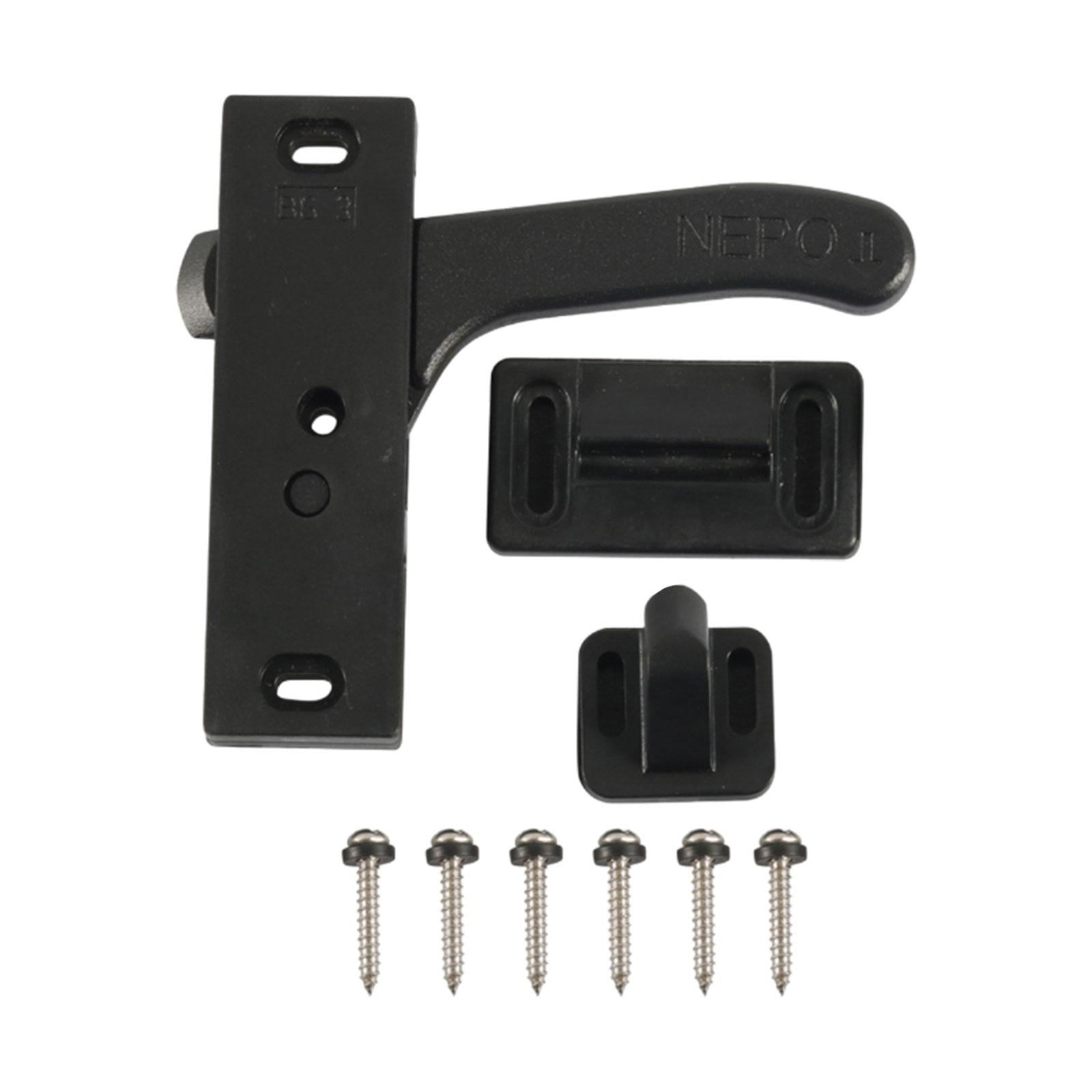 jiaping Black RV Screen Door Latch Easy Installation Spare Parts Repair ...