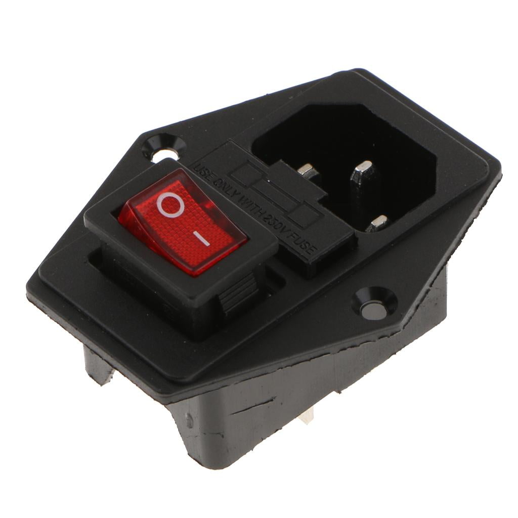 jiaping Inlet Module Switch with Female 16-14 AWG Wiring Spade ...