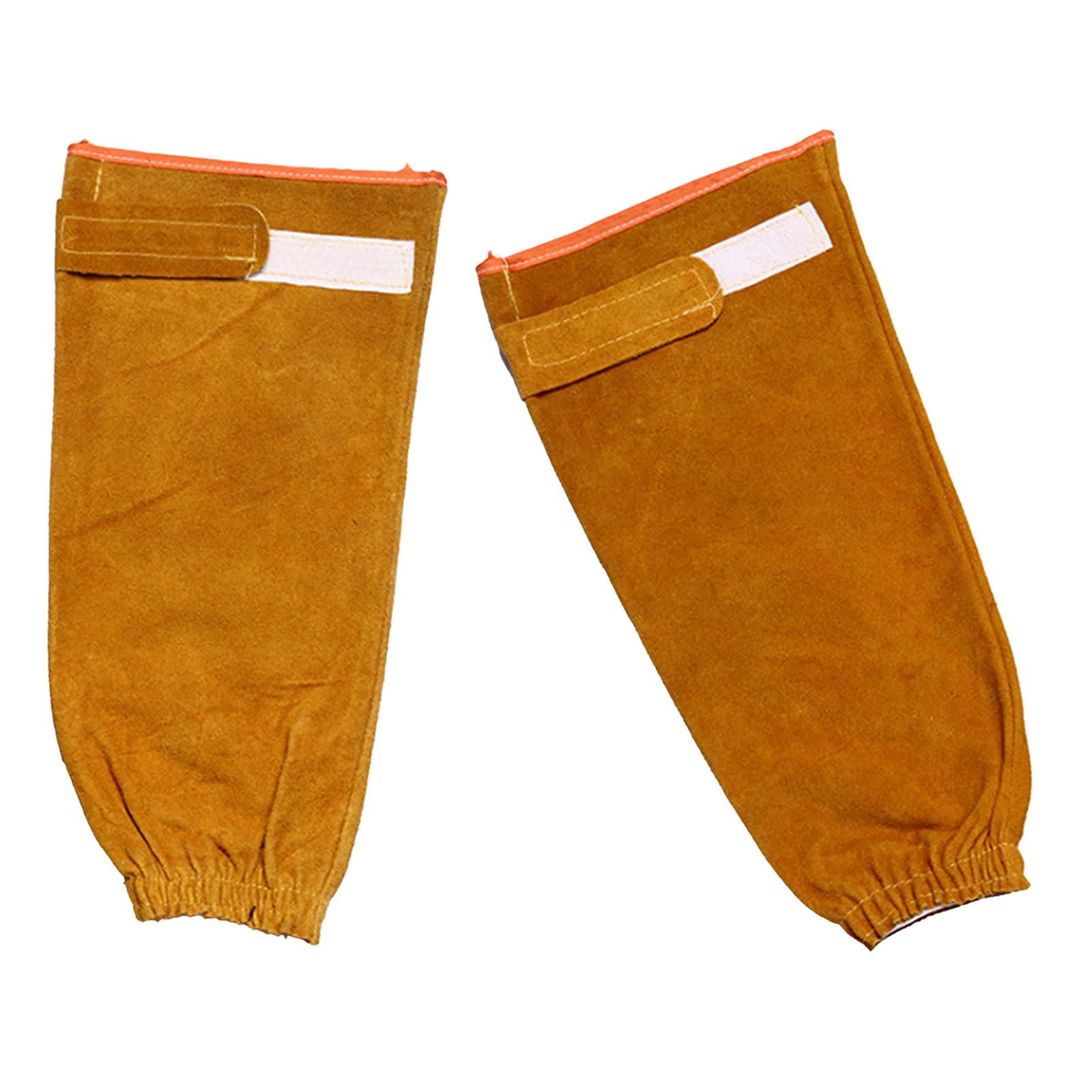jiaping Leather Welding Sleeves Resistant Arm for Welder for Men Women ...