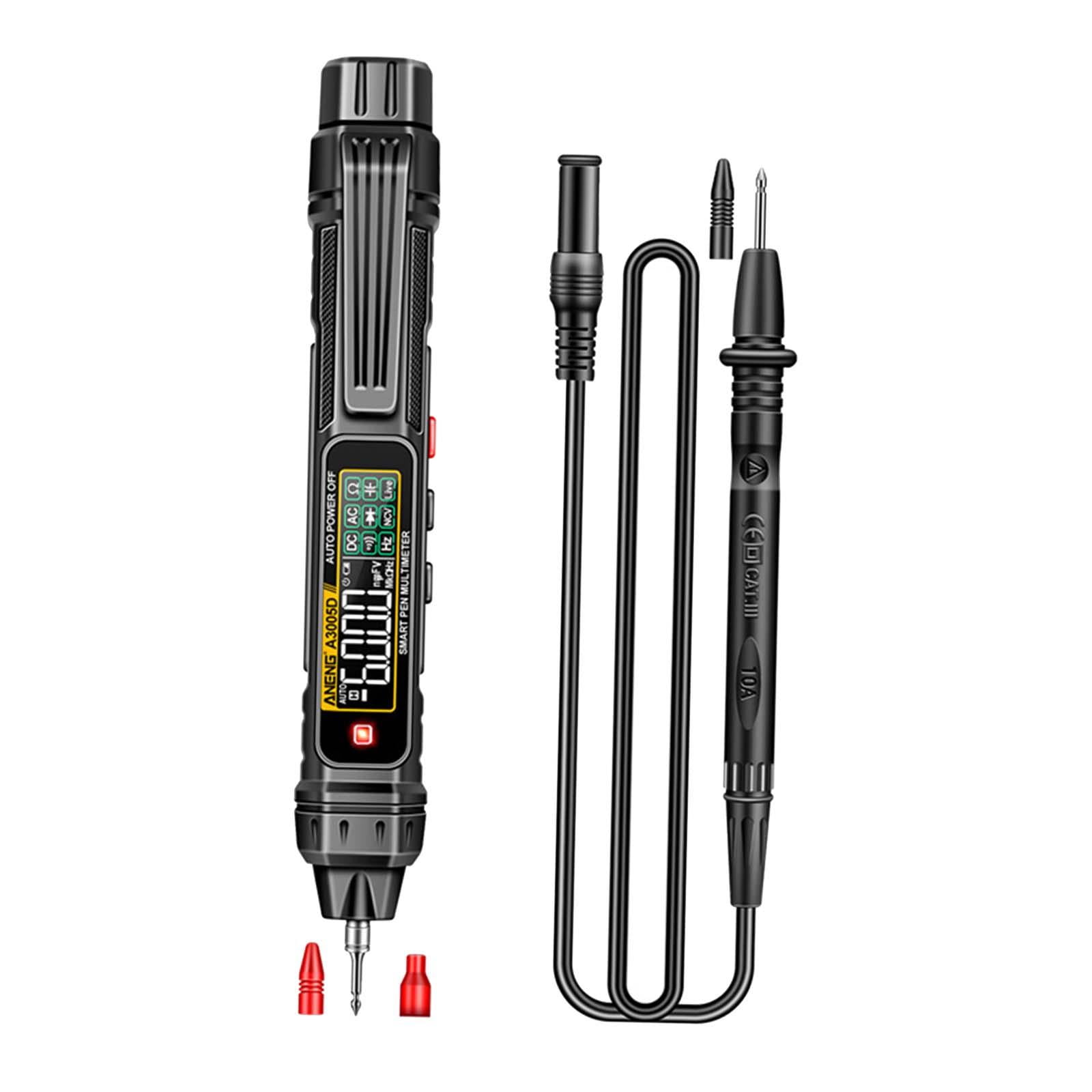 jiaping Pen Digital Multimeter Pen Test 6000 Counts Current Meter ...