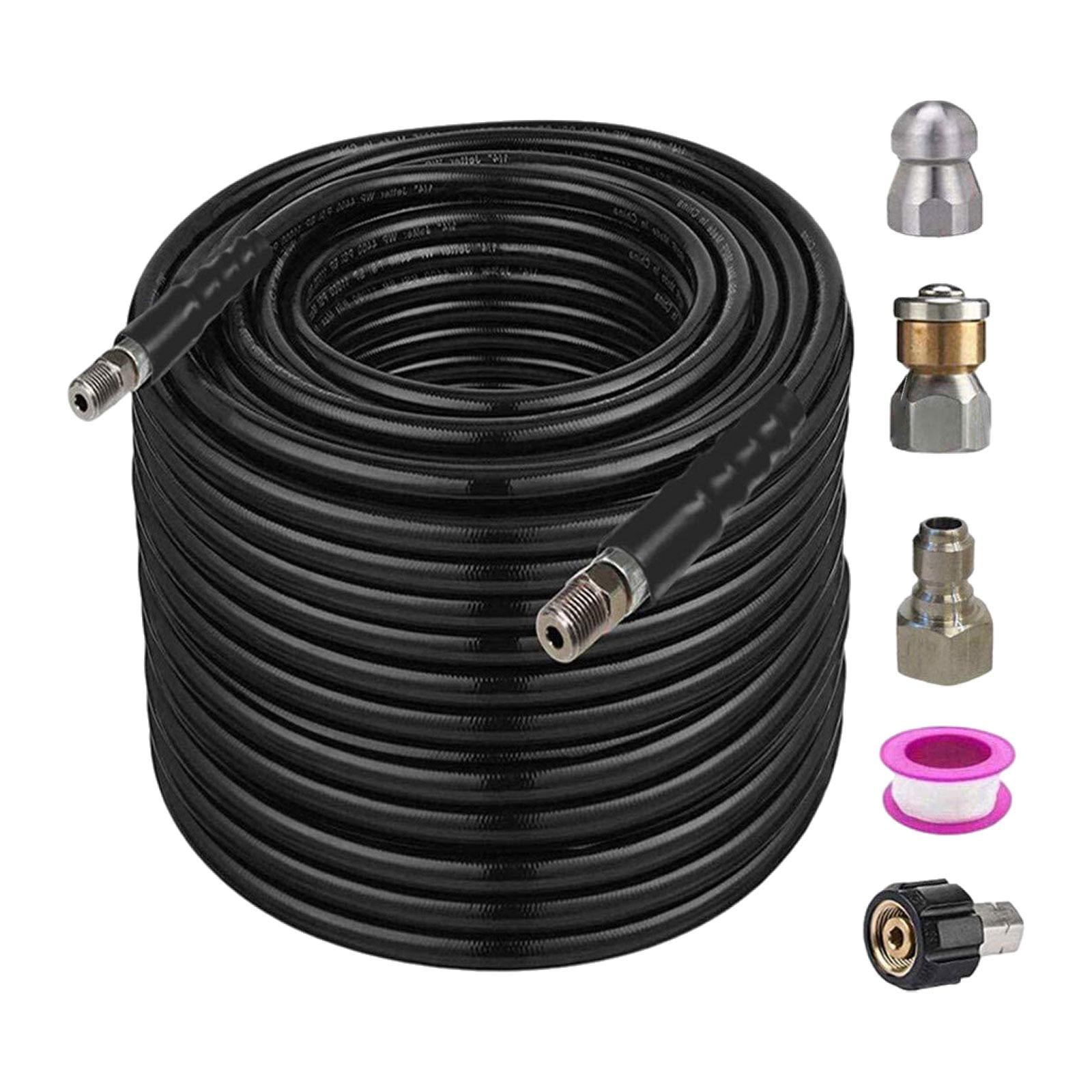 jiaping Pressure Washer Sewer Kit 100 Feet Hose Accessories for ...