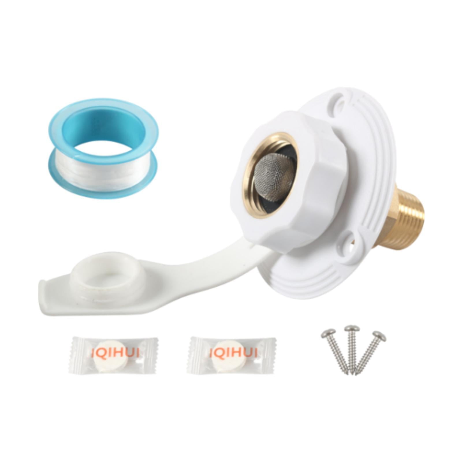 jiaping RV City Inlet City Water Connection Inlet for Trailer White ...