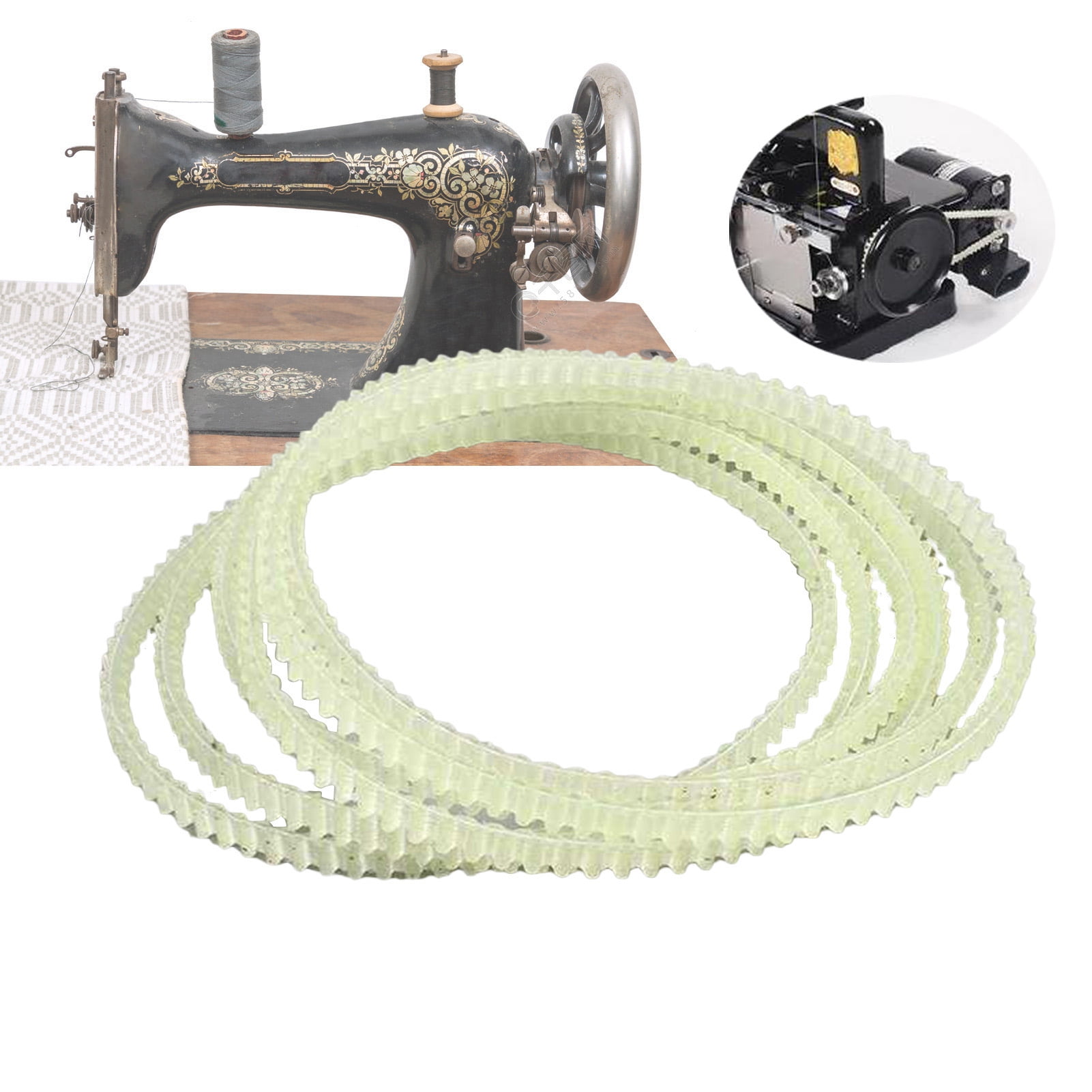 jiaroswwei 20Pcs Home Electric Sewing Machine Motor Serrated Belts ...