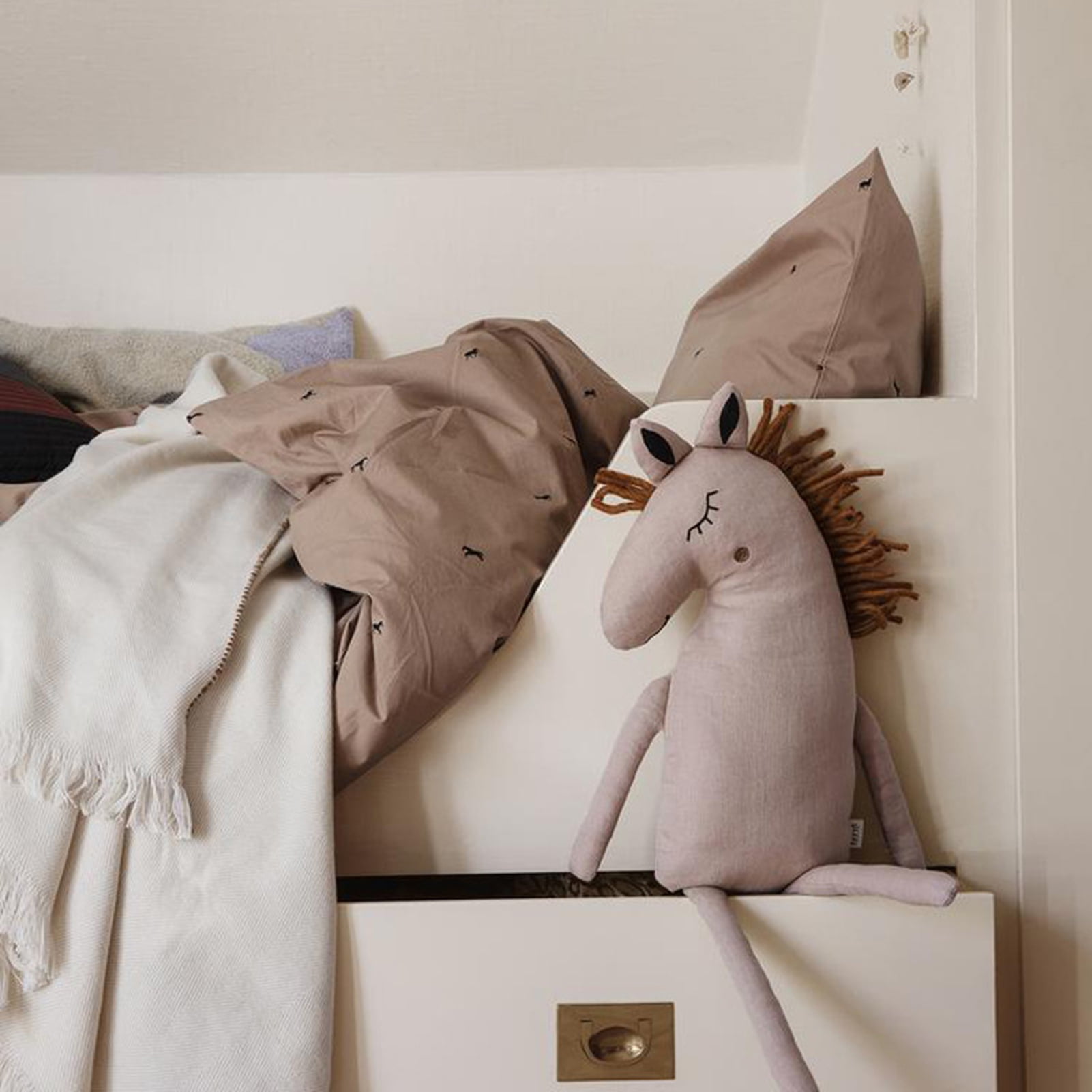 jiaroswwei Horse Design Baby Plush Toy Anti-deformed PP Cotton Delicate ...