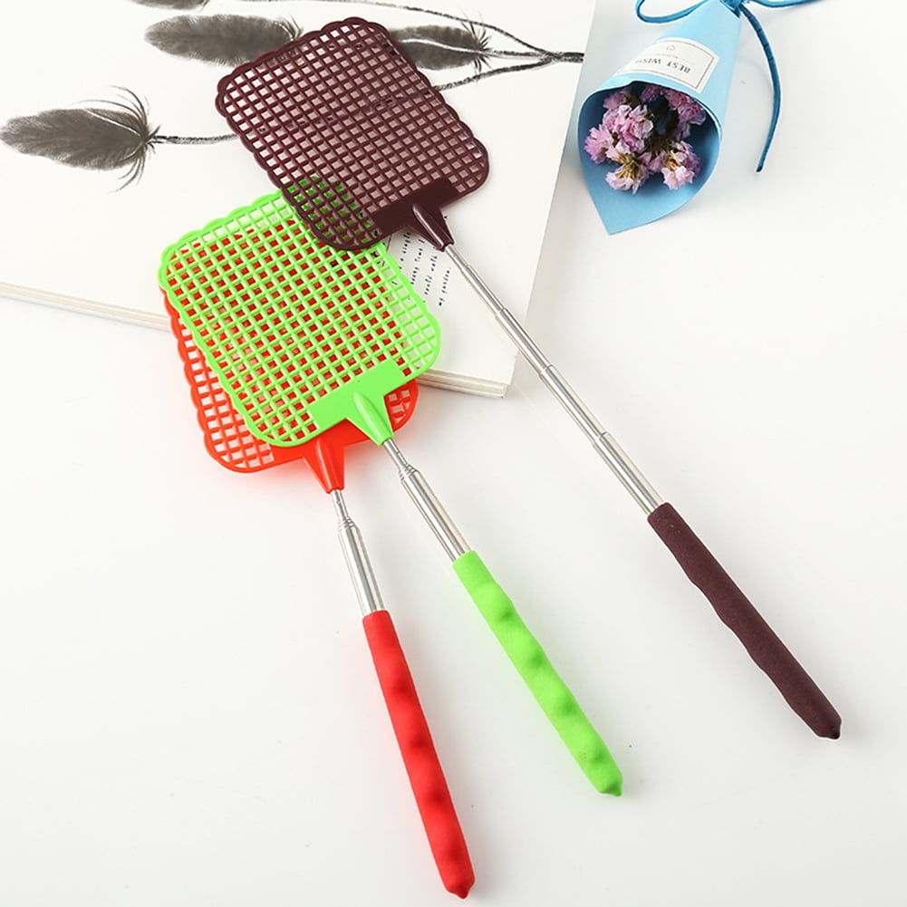 jiaroswwei Telescopic Fly Swatter Extendable Anti Mosquito Pest Summer ...