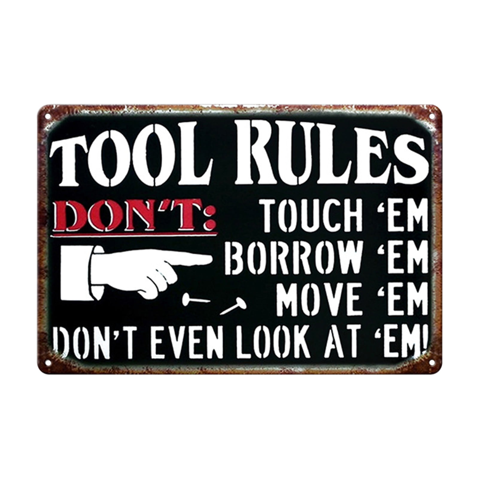 jiaroswwei Tin Painting UV Printing Vintage Style DIY Metal Tin Sign ...