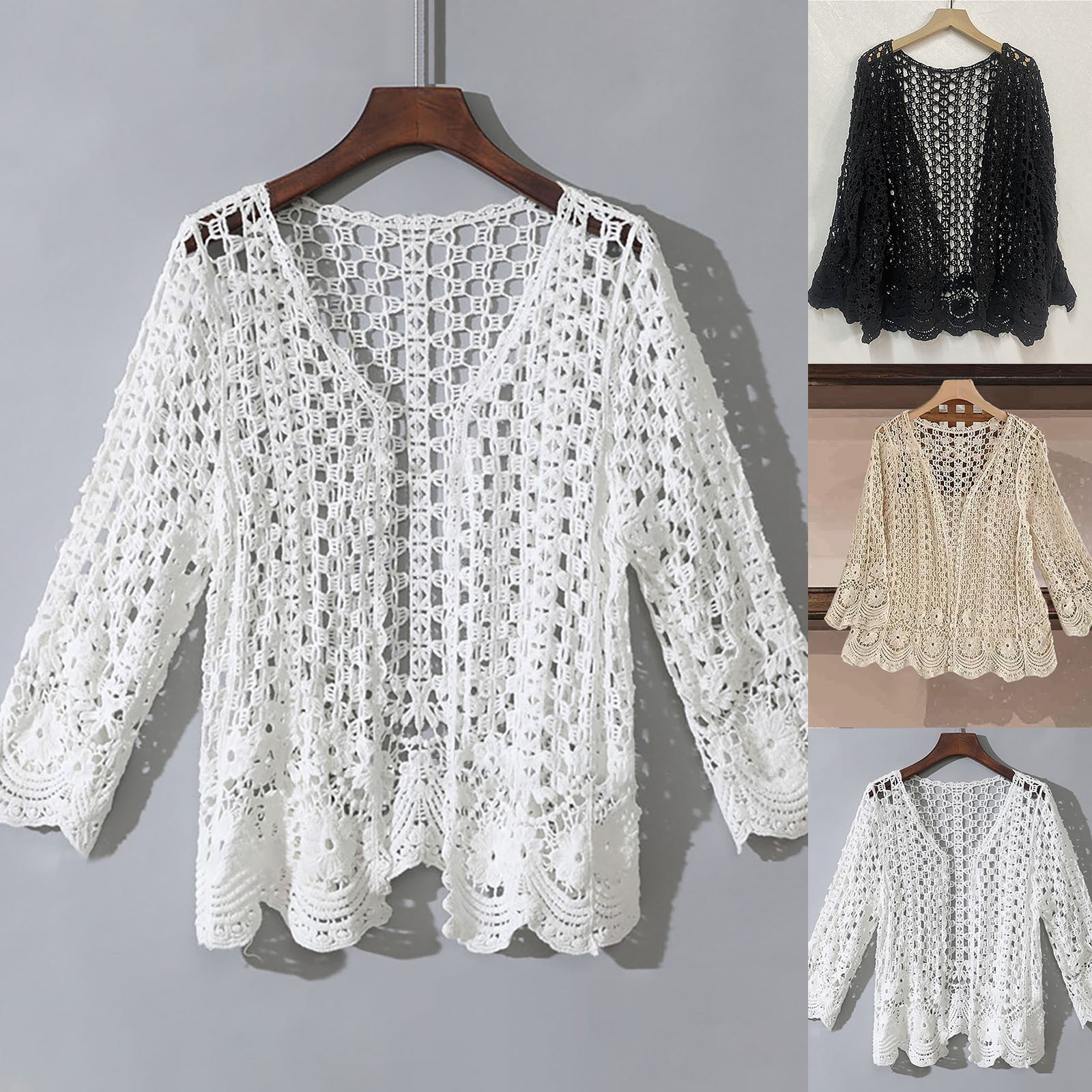 jiaxiM Lightweight Cardigans for Women Long Sleeve Open Front Cardigan ...